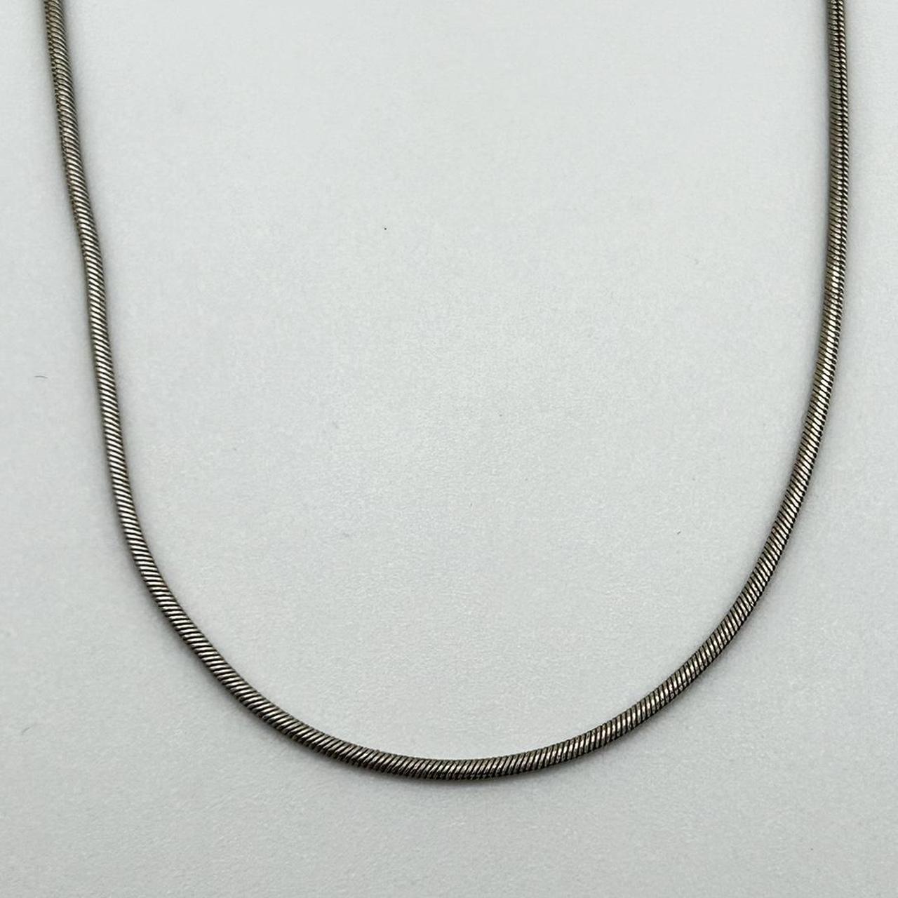 Sterling Silver Snake Chain - 16 inches Metal is... - Depop