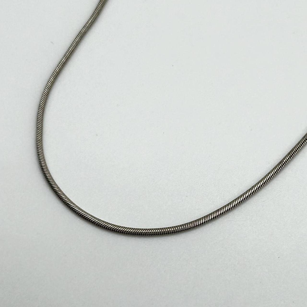 Sterling Silver Snake Chain - 16 inches Metal is... - Depop
