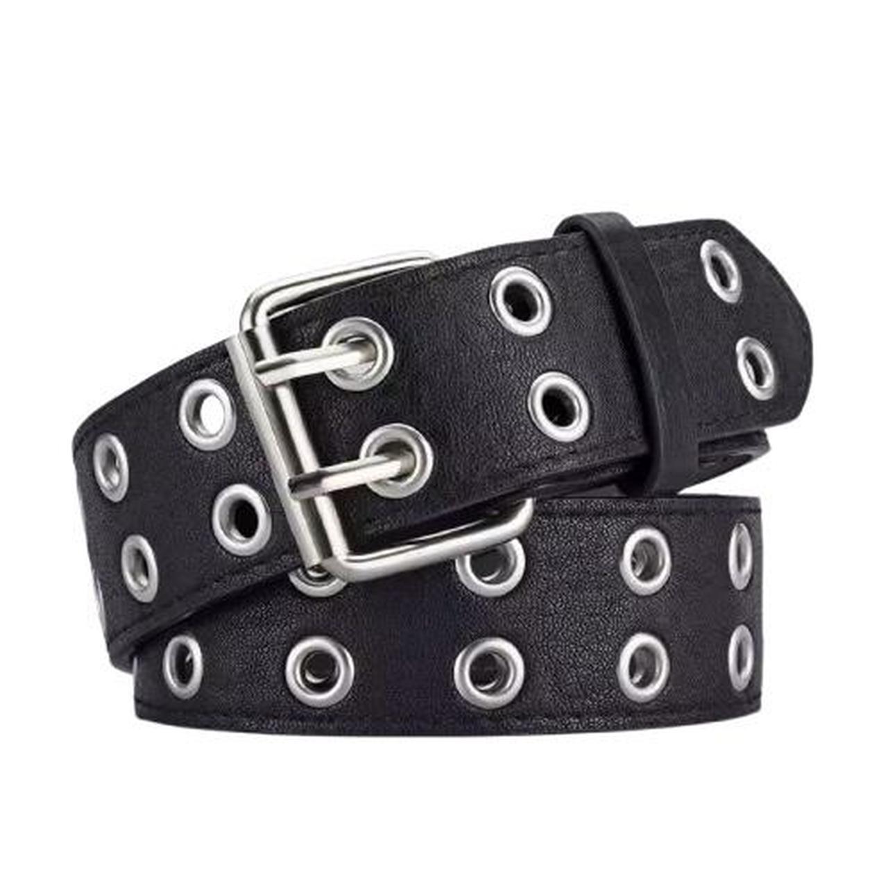 Black and silver punk rock belt #goth #grunge - Depop