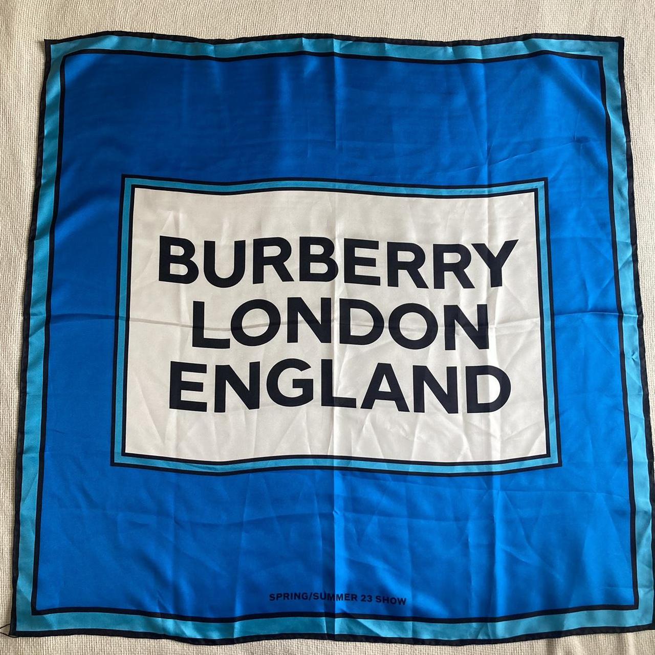 Burberry Spring Summer 23 silk scarf 90cm by 90cm.... - Depop
