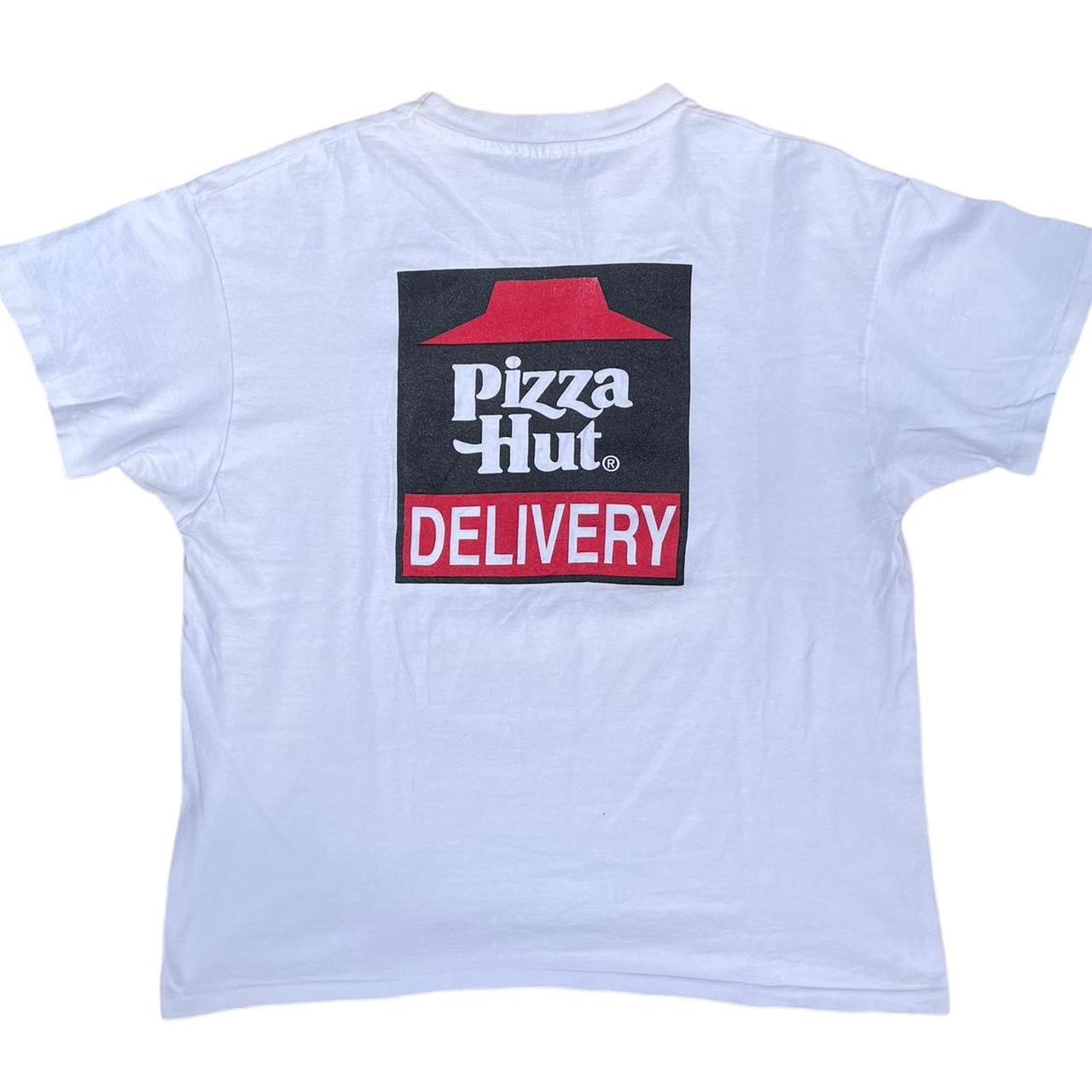 1994 Single stitch Pizza Hut delivery T-shirt 24 x... - Depop