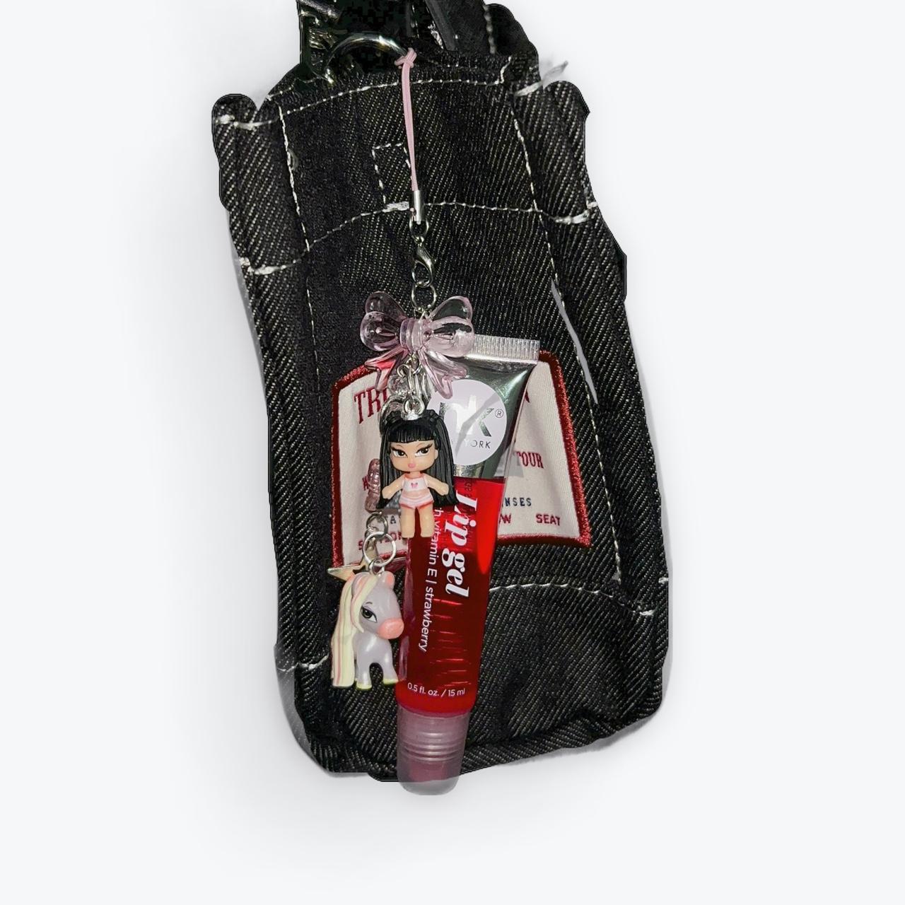 Cute mini lip balm with keychain baby bratz jade... | Depop