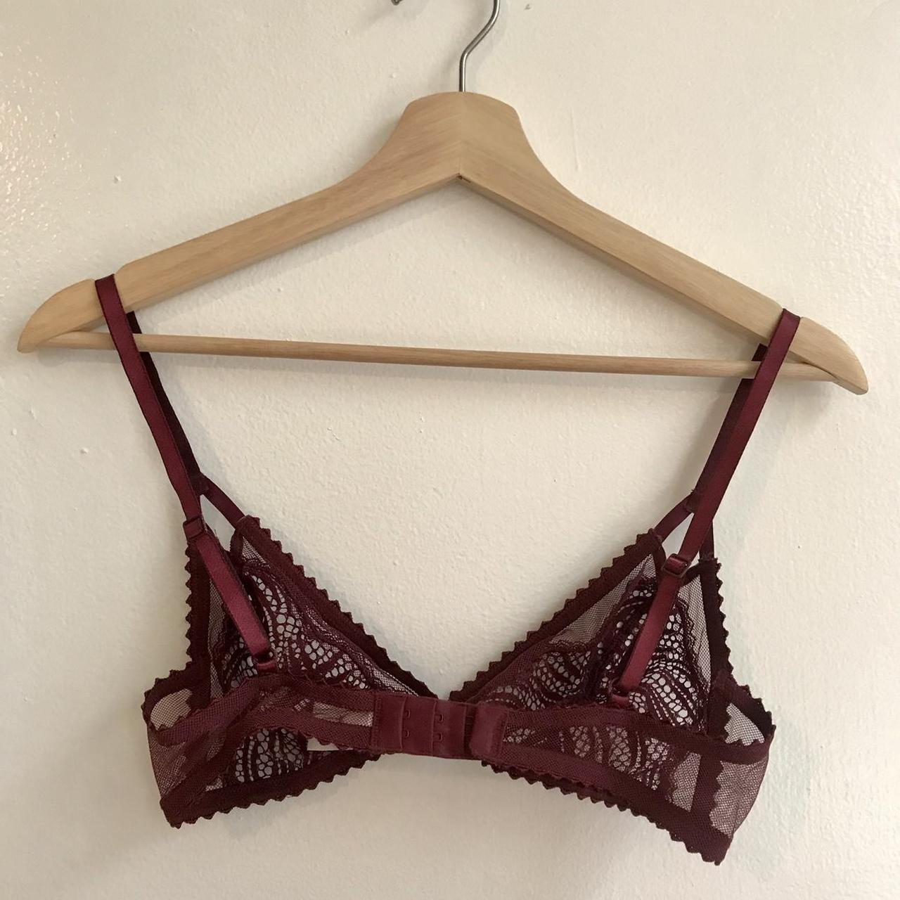 sweetest calvin klein maroon bralette! size m, will... - Depop