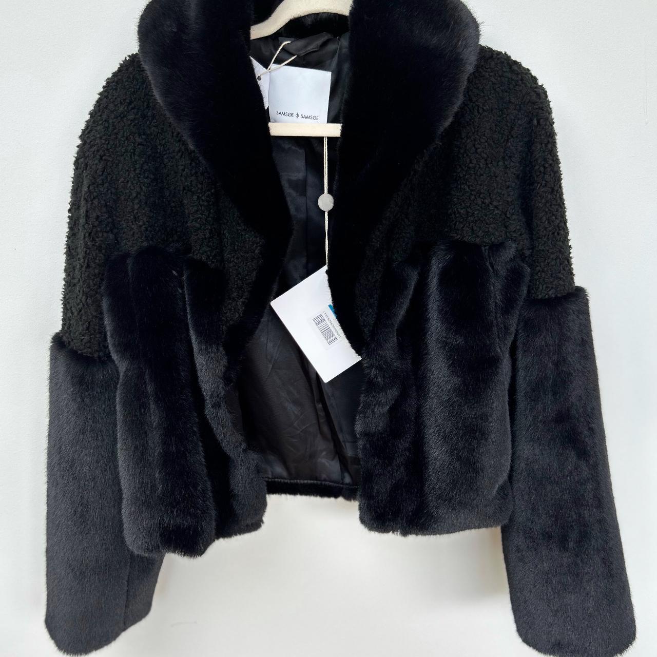 Faux Fur and Sherling Jacket from Samsoe & Samsoe. ... - Depop