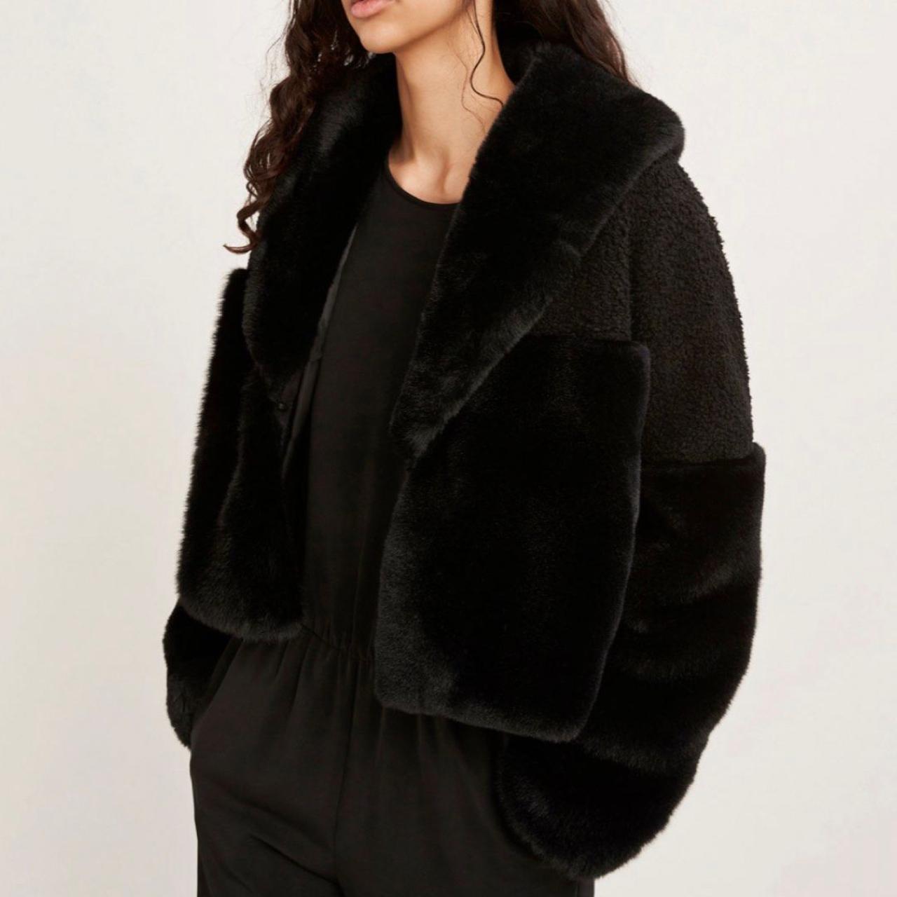 Faux Fur and Sherling Jacket from Samsoe & Samsoe. ... - Depop