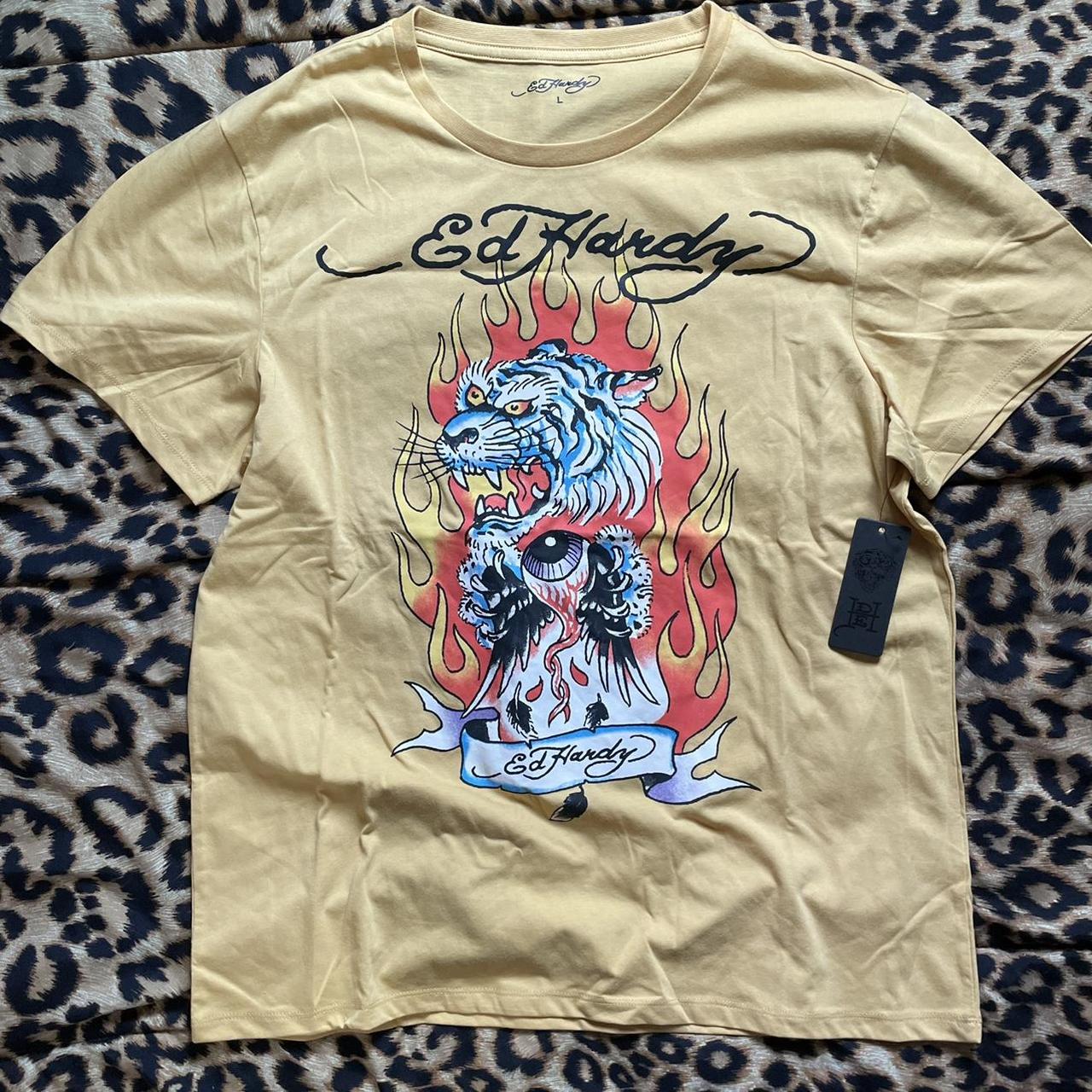 Ed Hardy Tee #edhardy #y2k #emo #scene - Depop