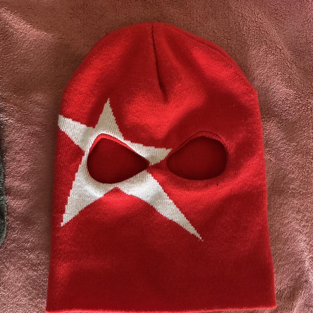 JEAN DAWSON STARFACE MASK (RARE) Red and white ski... - Depop
