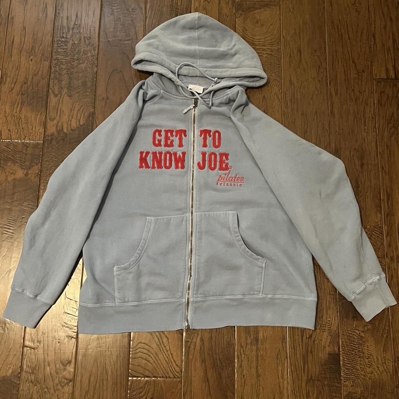 Pilates classic zip up jacket -blue grey -labeled... - Depop