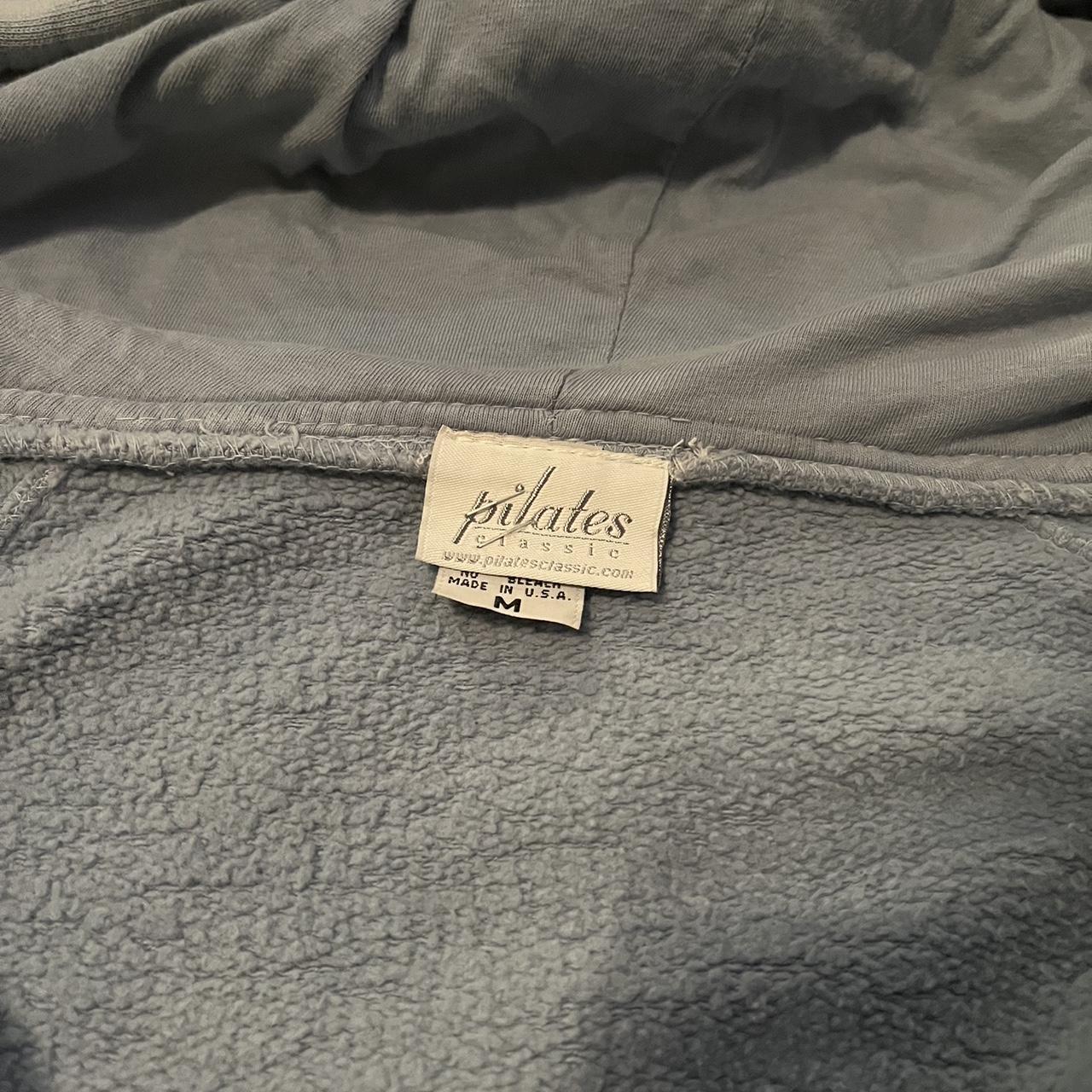 Pilates classic zip up jacket -blue grey -labeled... - Depop