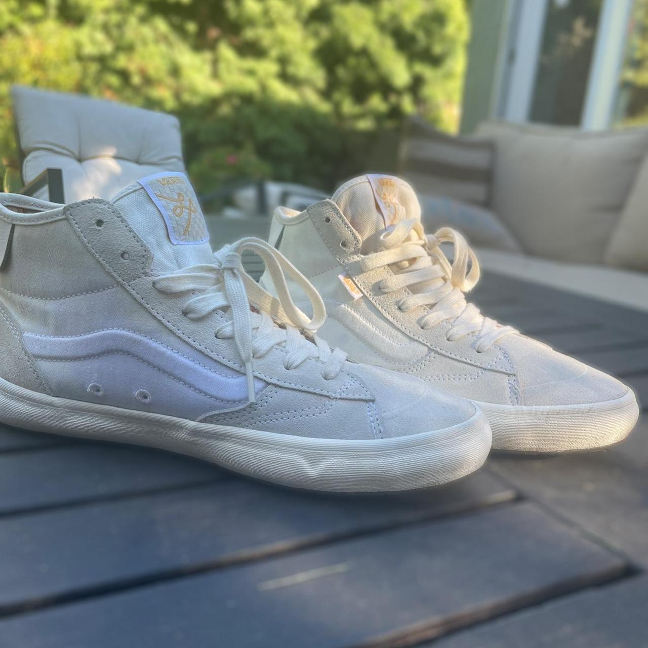 Tan suede eco Cush vans Light weight and ideal for... - Depop