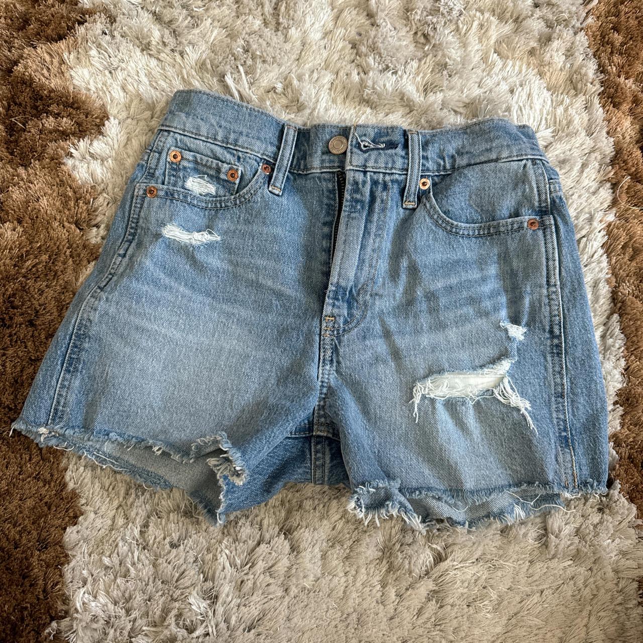 JORTS WITH HAND PAINTED 8 BALL DESIGN - perfect... - Depop
