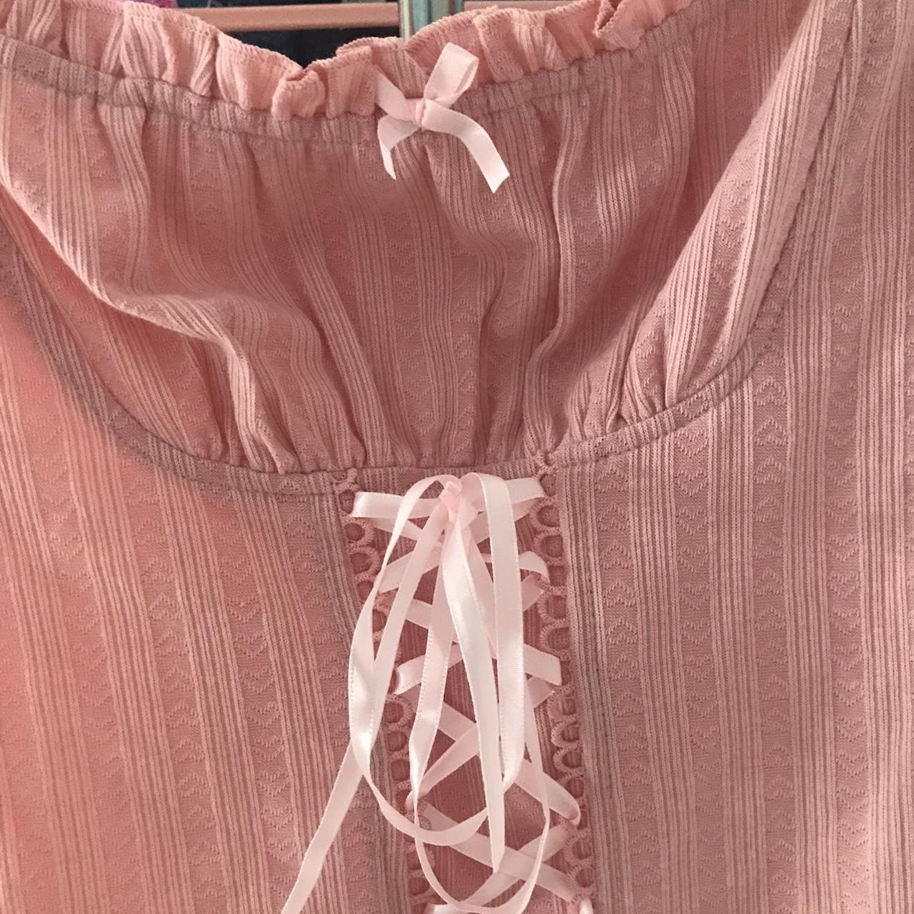 Never worn pink ruffle top from Cider. Super cute... - Depop