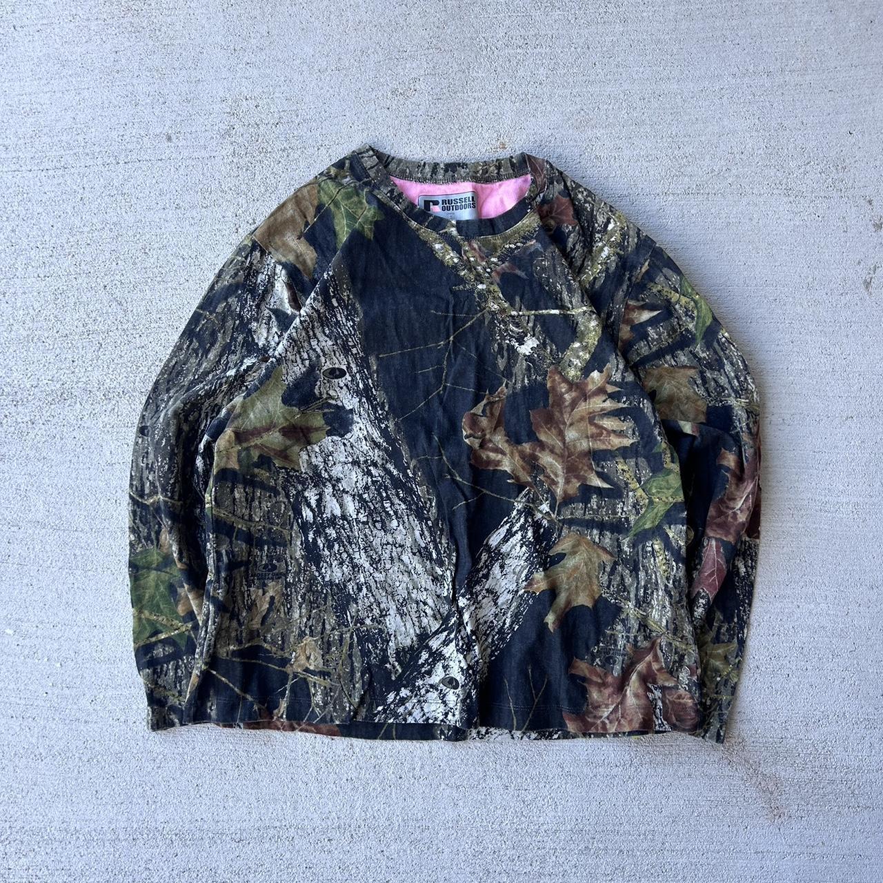 Real tree long sleeve Tee Size women’s L Nice... - Depop