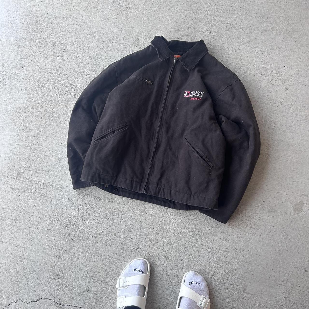 Vintage workwear style jacket Look alike Carhartt... - Depop