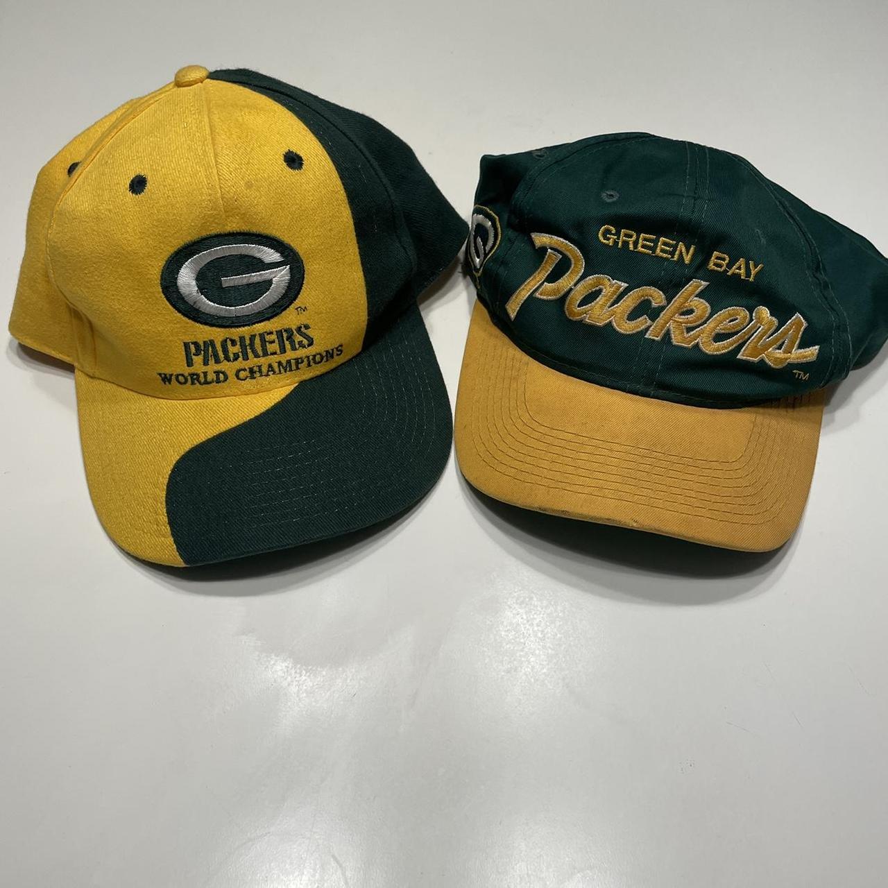 Vintage 80a packers SnapBack hat bundle One size... - Depop