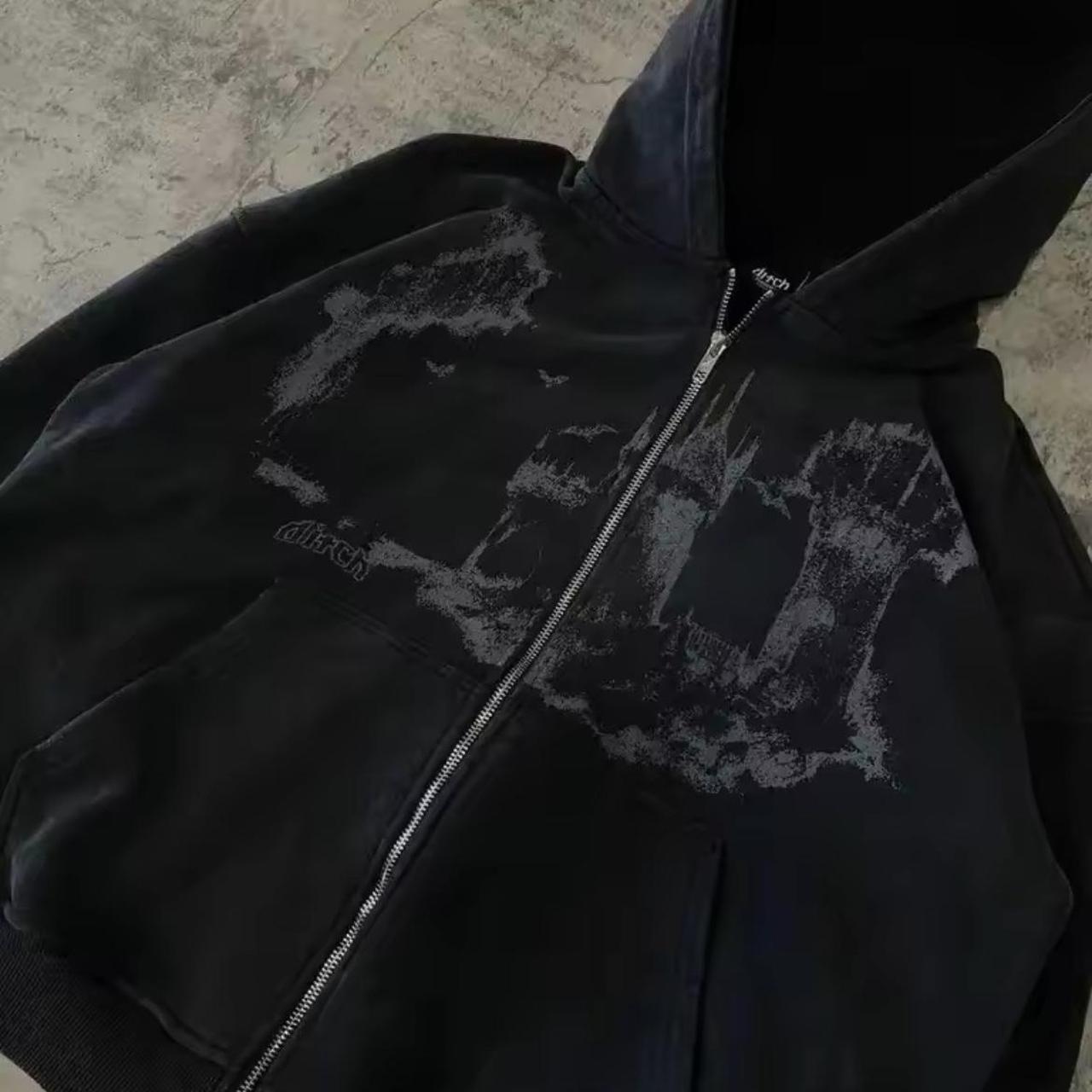 Black Ditch Castle Zip Up ‼️LMK YOUR SIZE‼️... | Depop