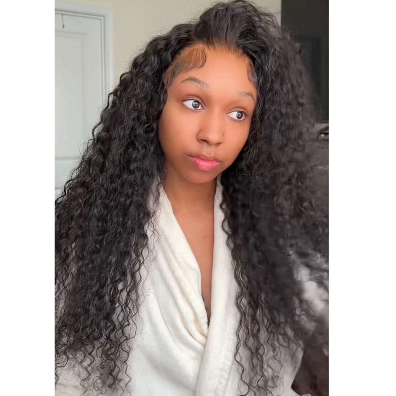 26 inch water wave frontal wig, 13x4 - Depop