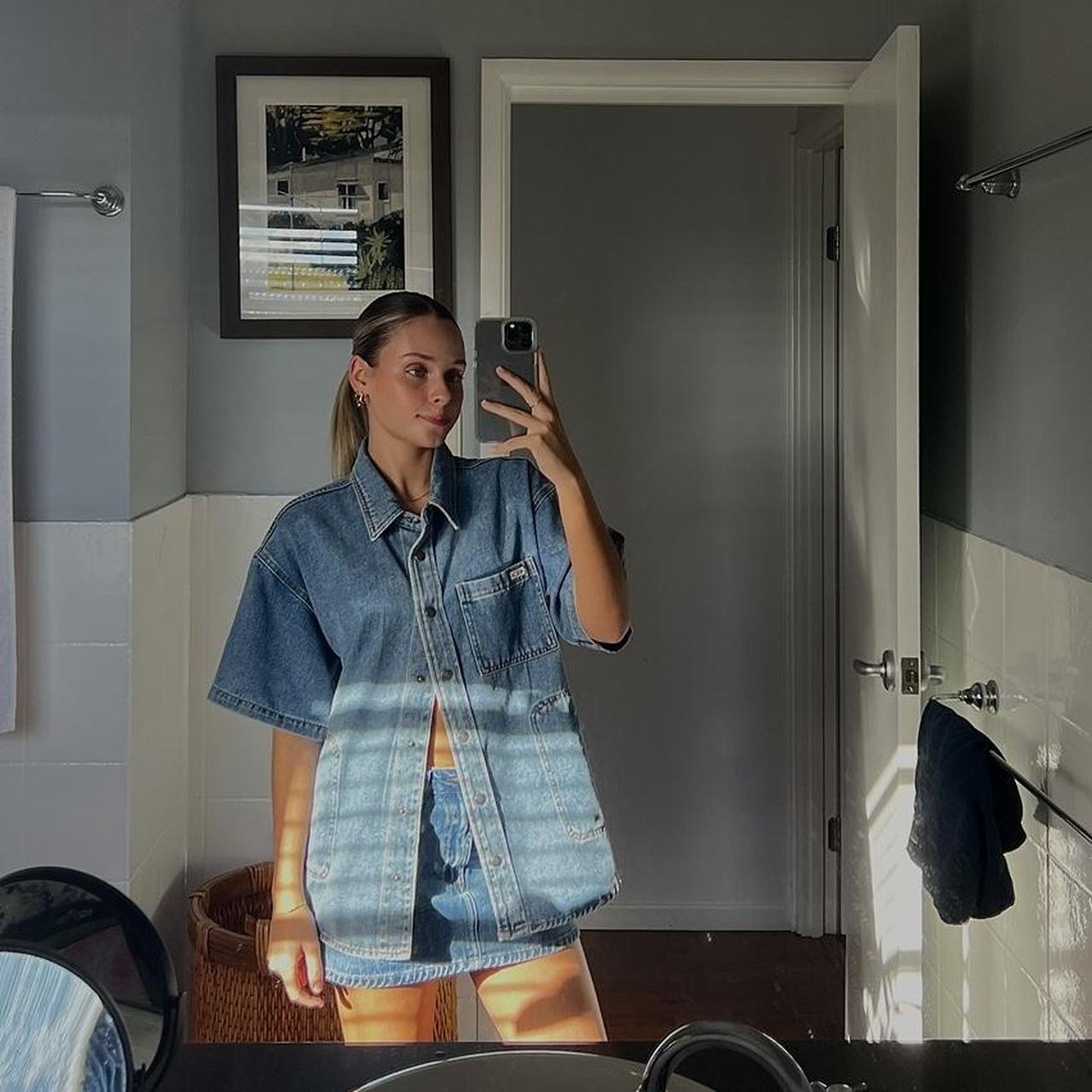 Ghanda denim top - Depop