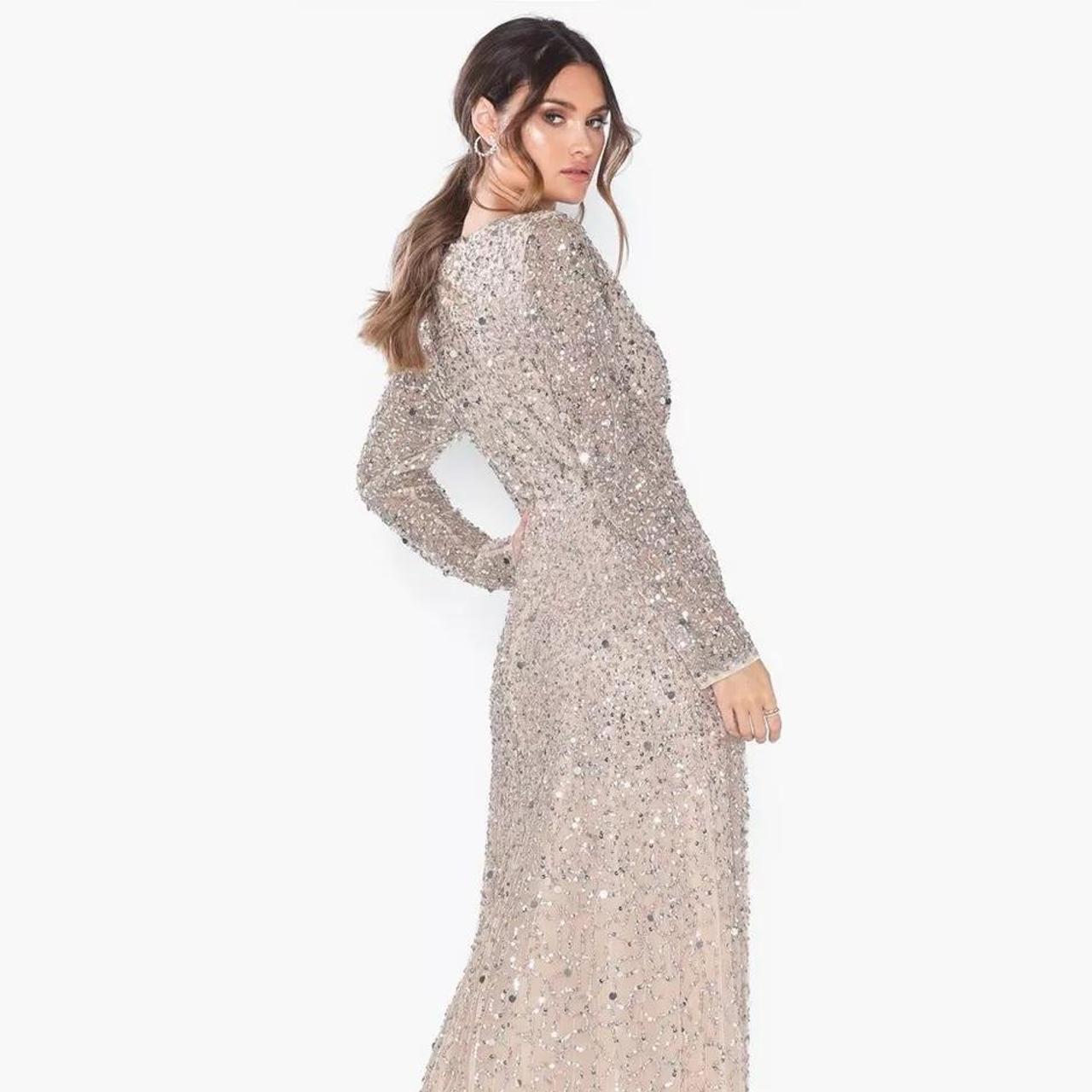 MAYA DELUXE | All Over Embellished Dress Colour:... - Depop