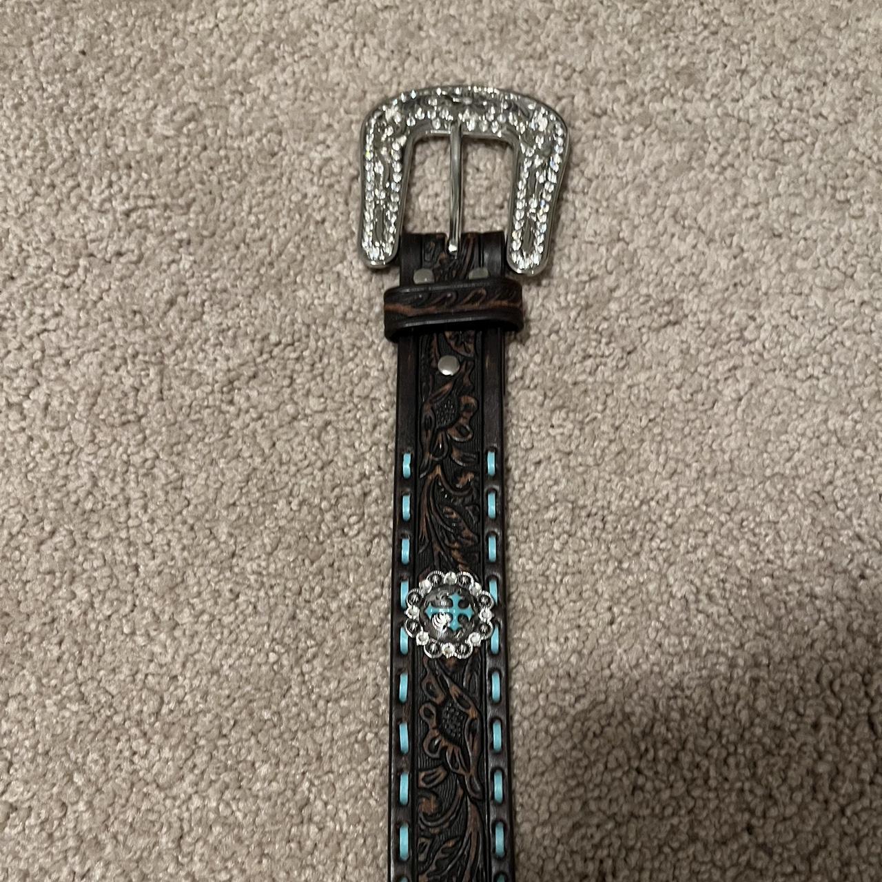 Bb simon type western belt fits like... - Depop