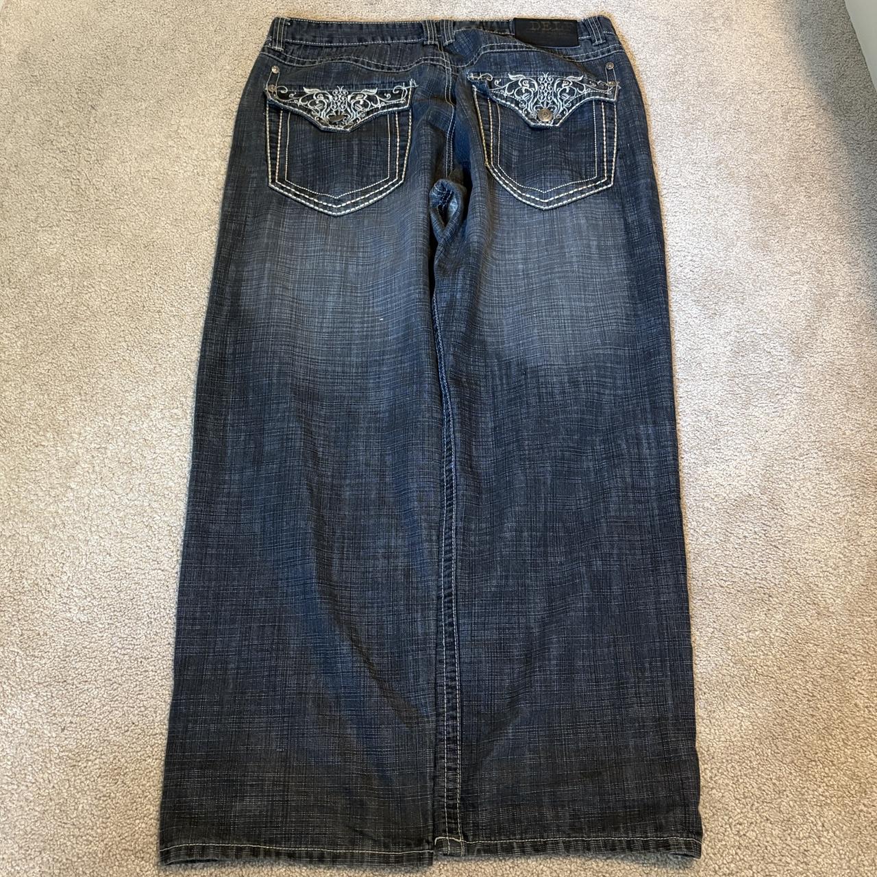 Y2K Cyber Goth Jesse Pinkman Jeans Size 42 -... | Depop