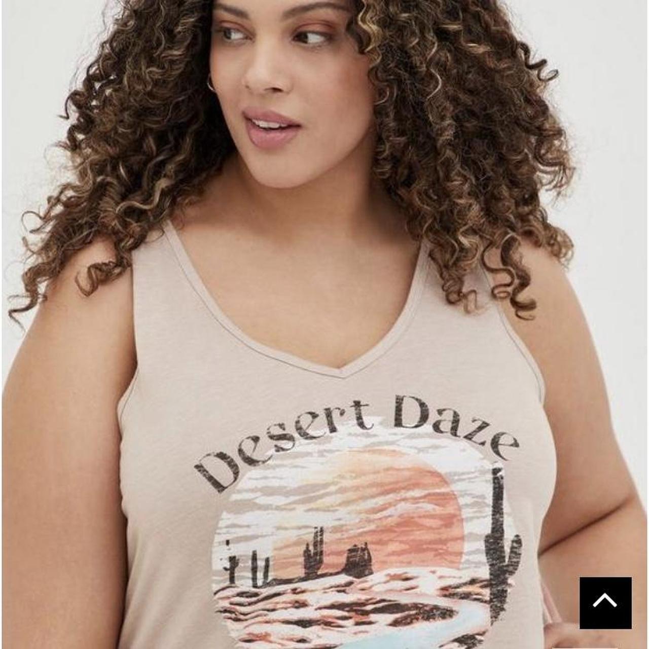 Torrid Signature Jersey Girlfriend Desert Daze Tank... - Depop