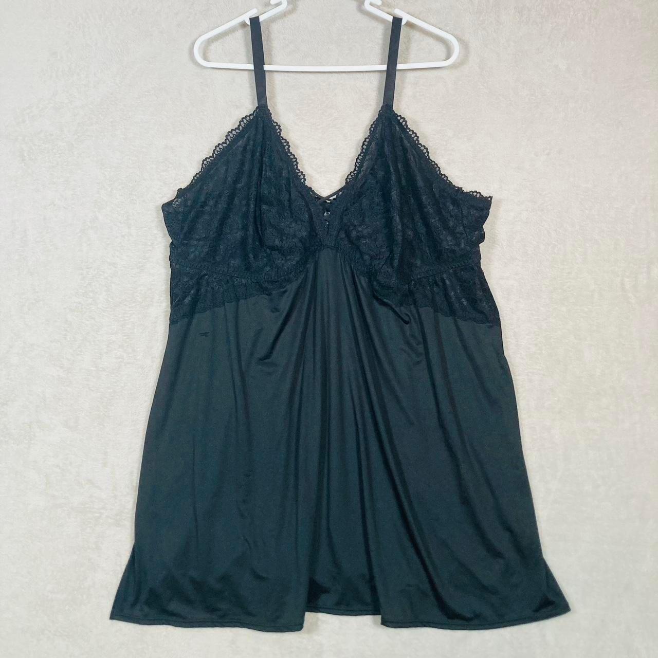 Torrid Deep V Slip Babydoll Chemise Microfiber Lace... - Depop