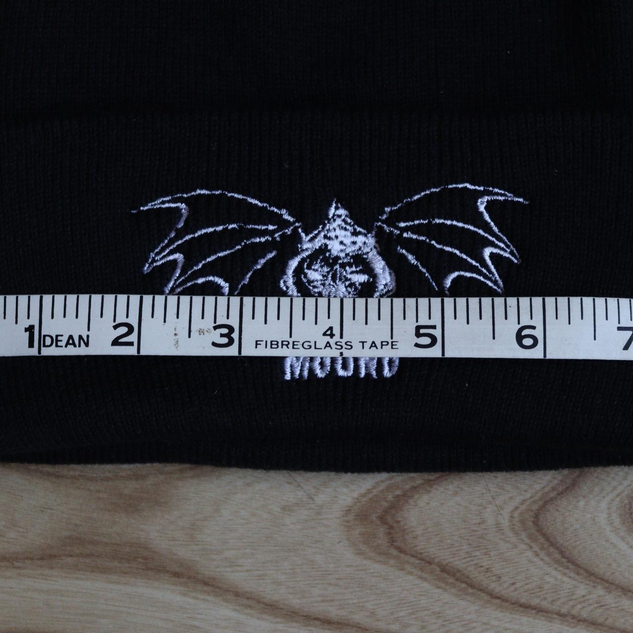 Sematary Haunted Mound Black & White Demon Beanie... - Depop