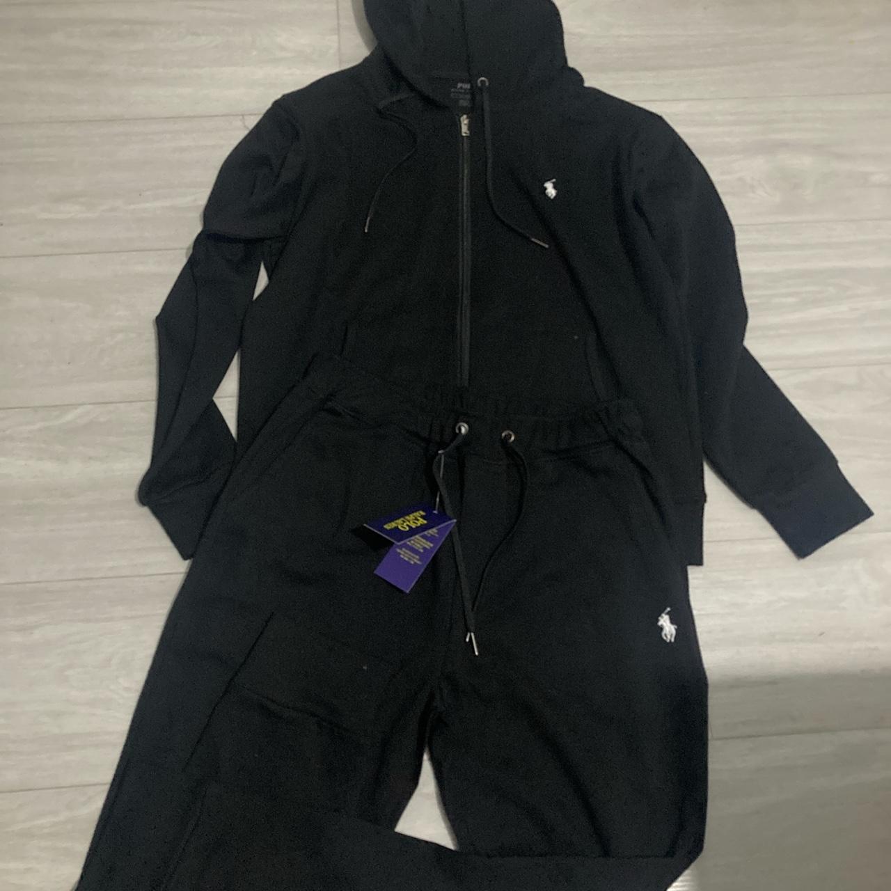 Polo Ralph Lauren tracksuit Black DM for more info... - Depop