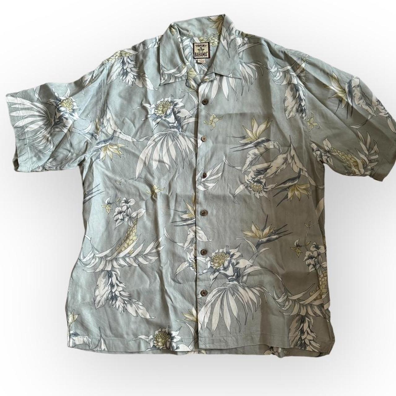 Vintage Tommy Bahama Silk Shirt - Depop
