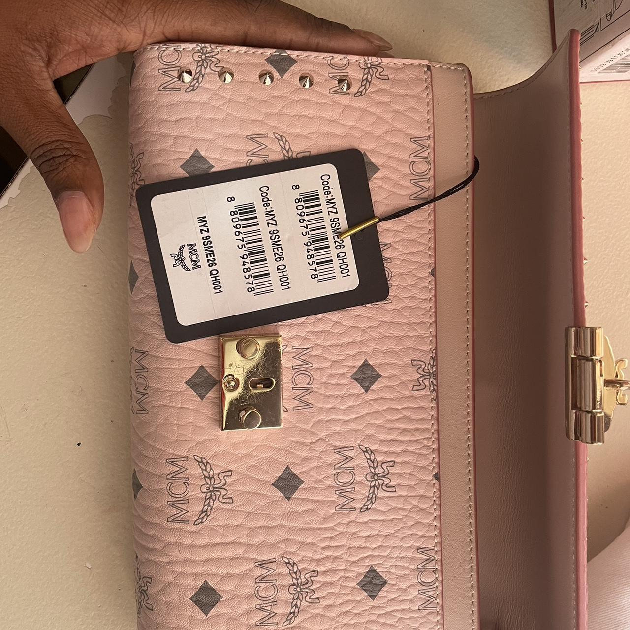Pink Authentic nice size mcm chain cross body Great... - Depop