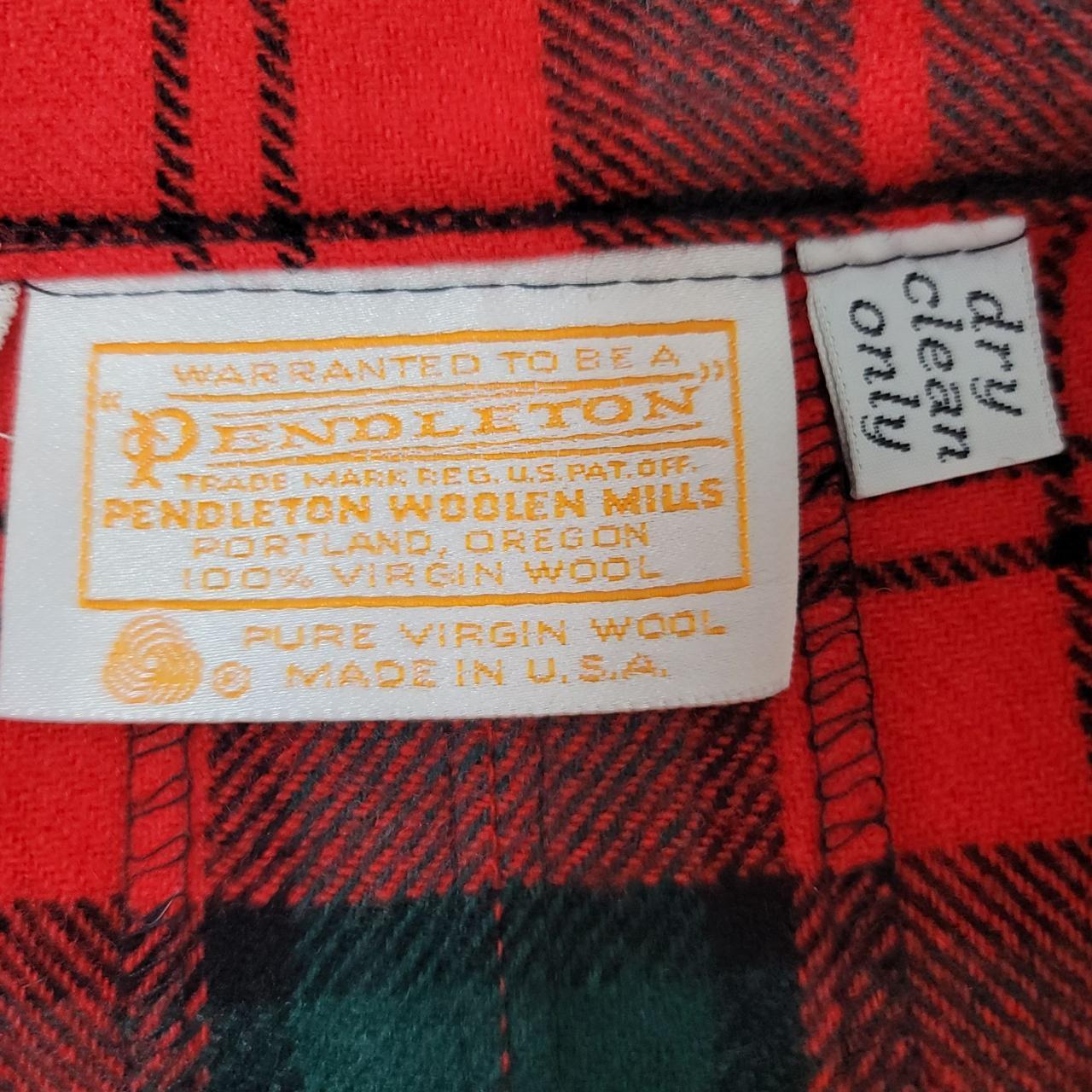 Vintage 80s Pendleton Womens Midi Pleated Skirt Wool... - Depop