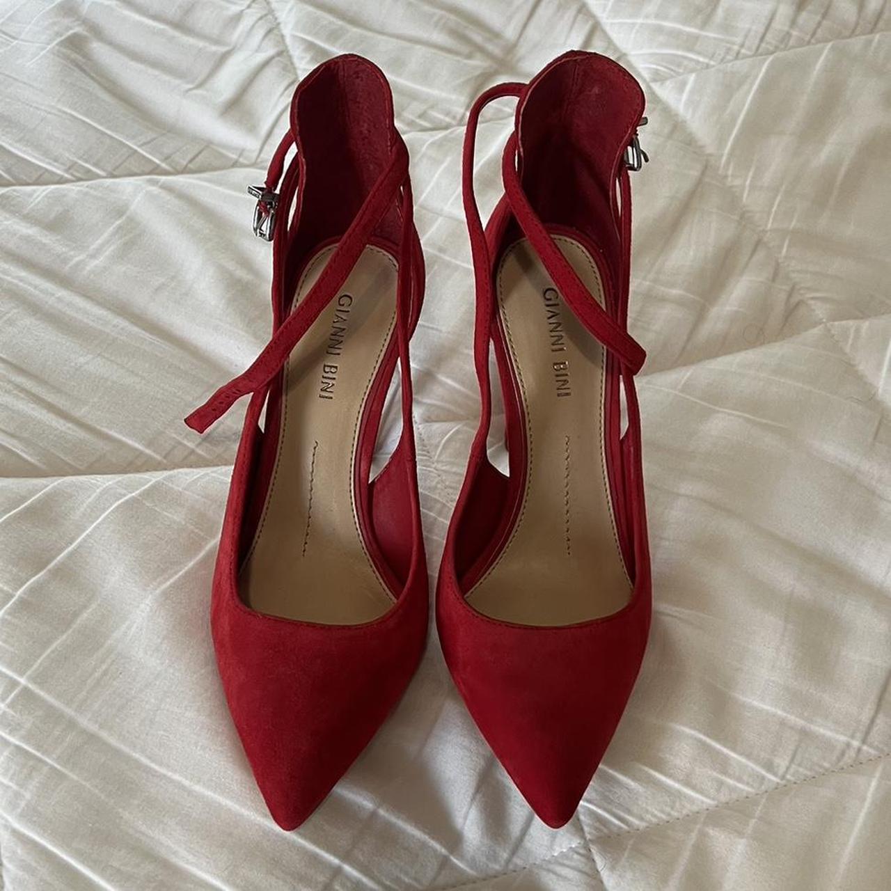 Gianni Bini Women's Red Courts | Depop