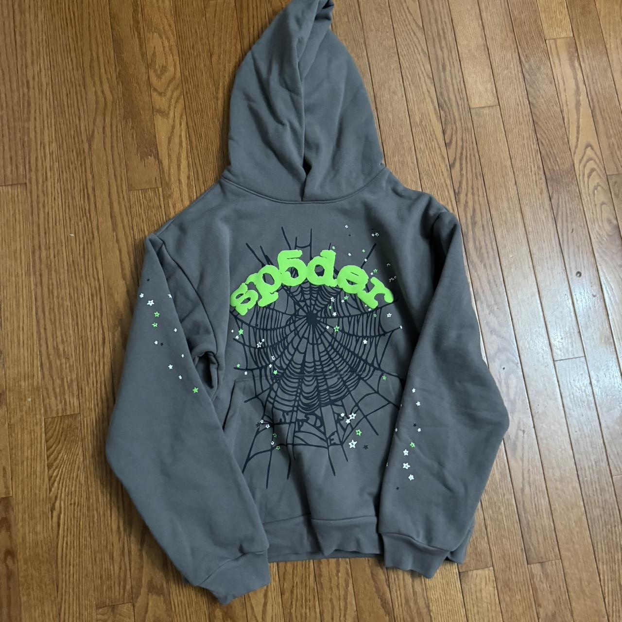 Young Thug Wait Spider/Sp5der grey Jacket #sp5der... - Depop