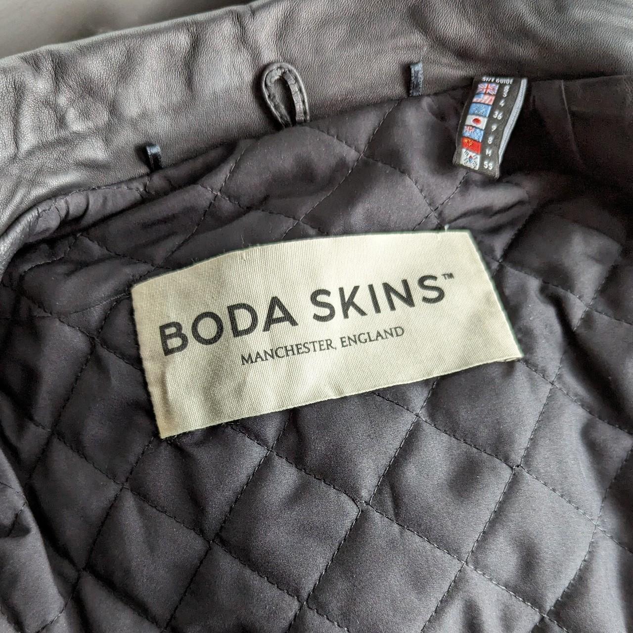 Boda Skins Women's Black Leather Jacket - Kay... - Depop