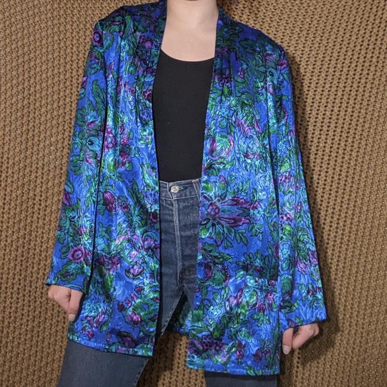 80s Blue Blazer. Alia blazer, great condition and a... - Depop