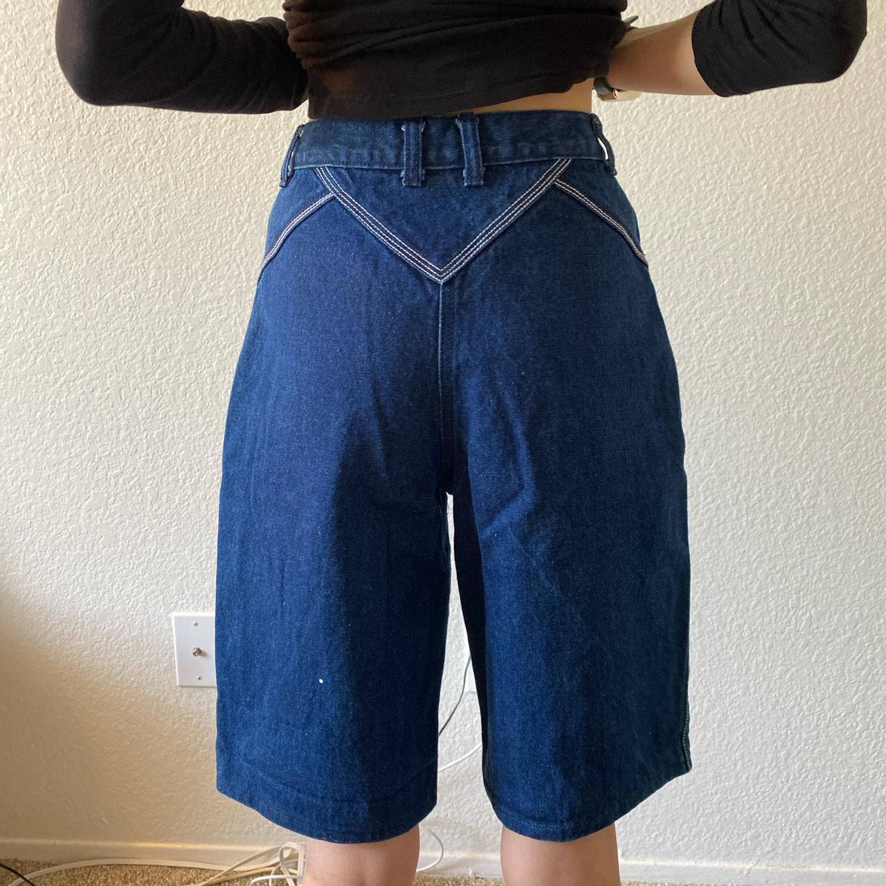 Small Jean Jorts Y2k Vintage Jorts Jeanjorts Depop