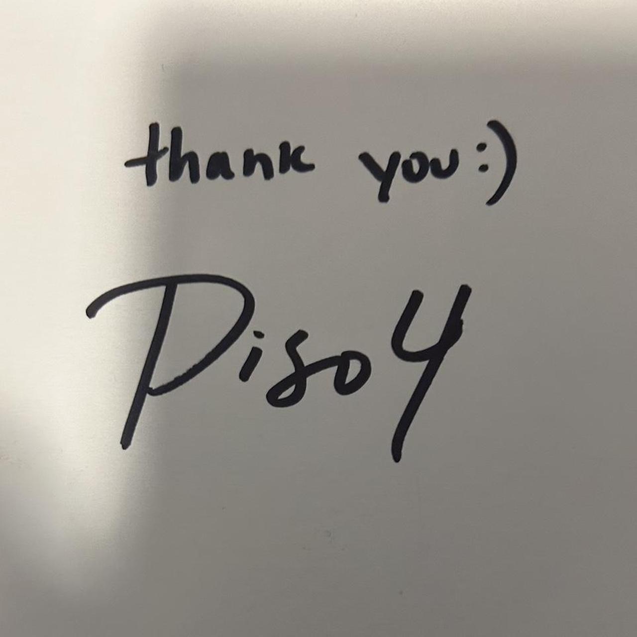 Piso4 merch (Not sold anymore) + signed card #piso4 - Depop