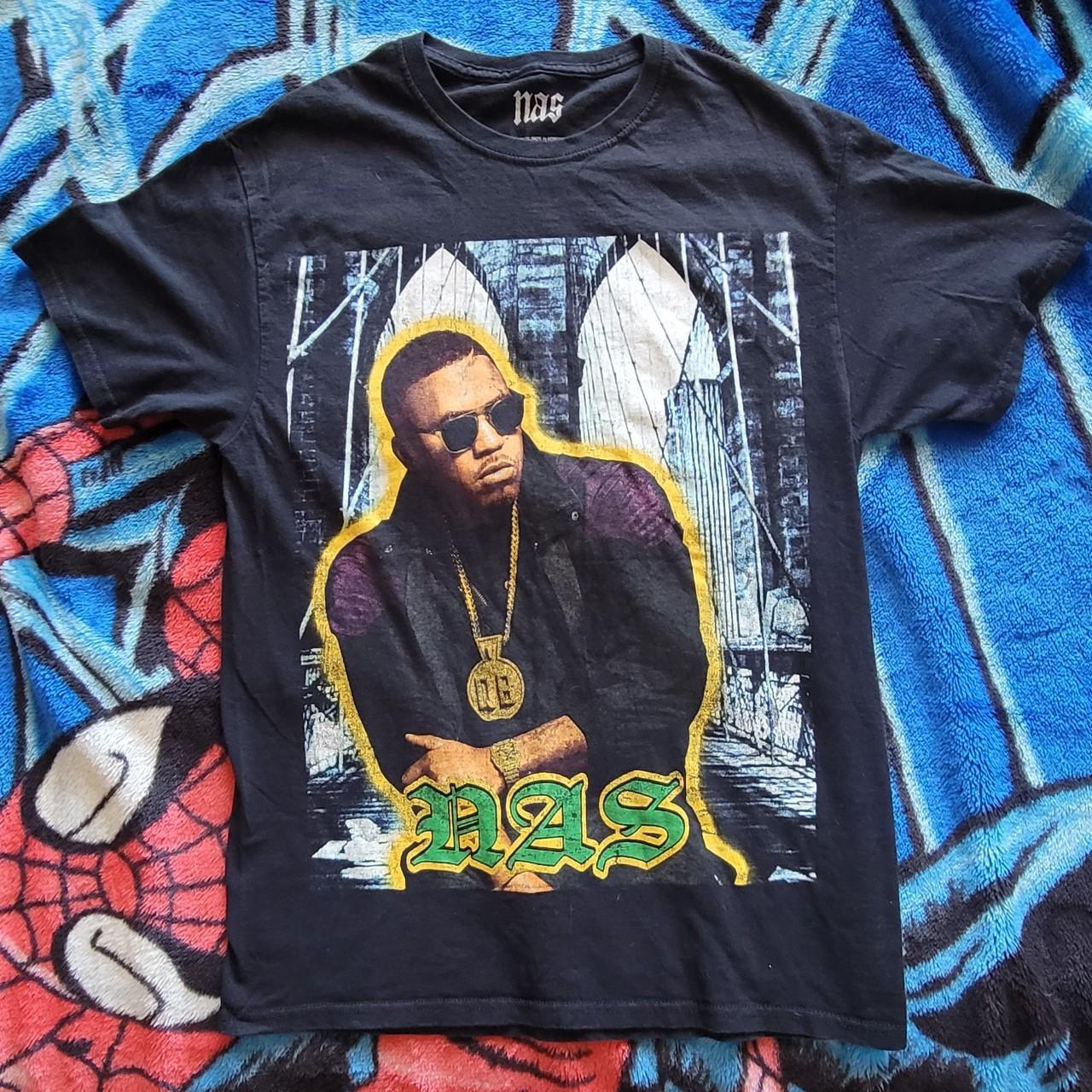 NAS Shirt 90s Style Rap T Shirt Good condition... - Depop
