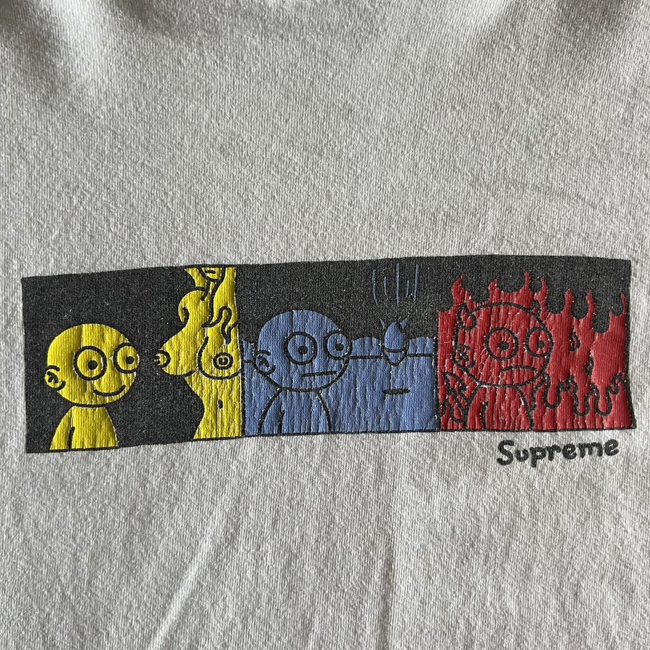 Supreme Life Tee Cracking on design - Depop