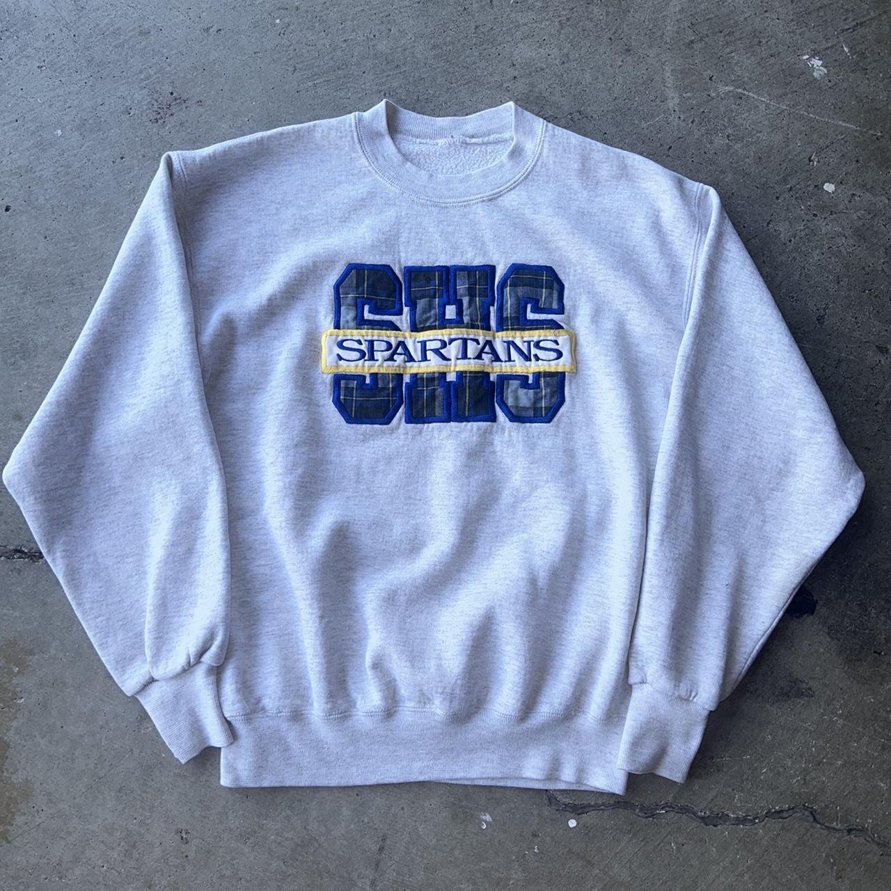 Vintage 90’s college crewneck Size: fits a... - Depop