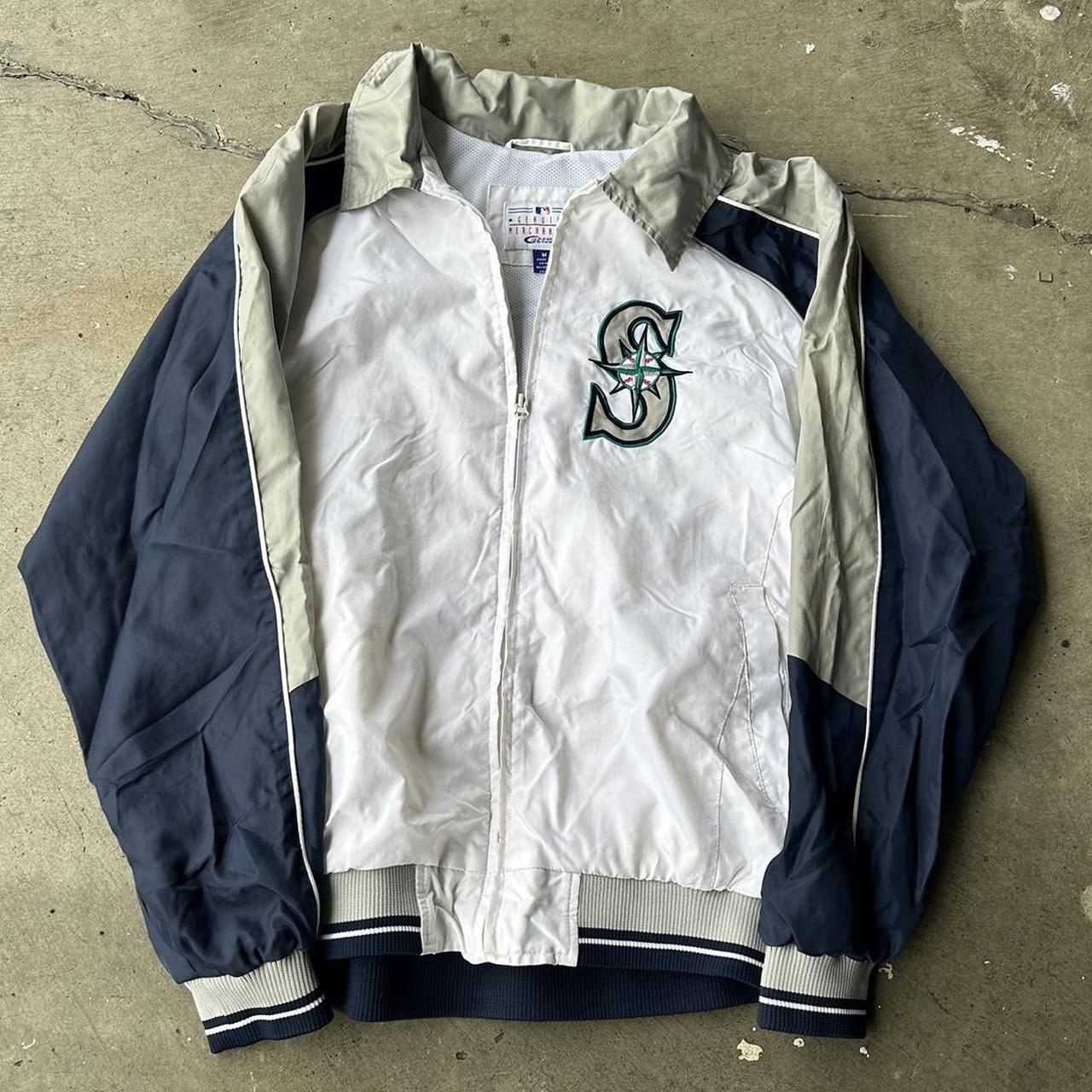 Vintage Seattle mariners jacket Size: m Flaws:... - Depop