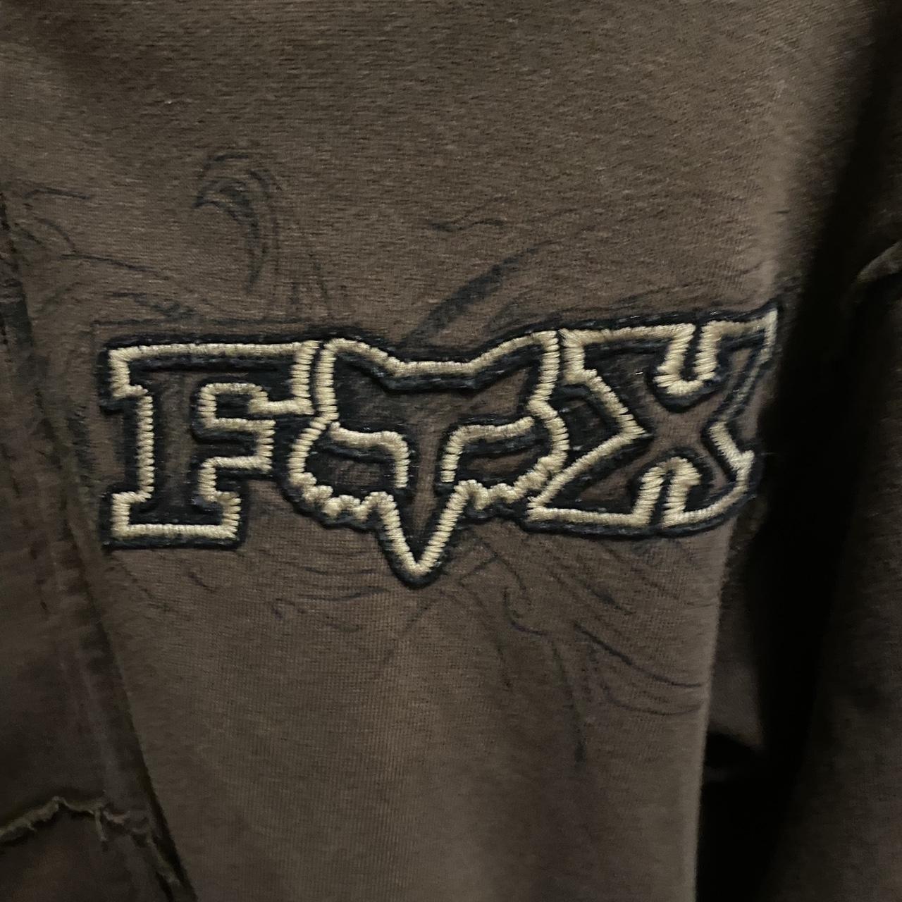 Brown Fox racing hoodie deluxe zip up jacket size M... | Depop