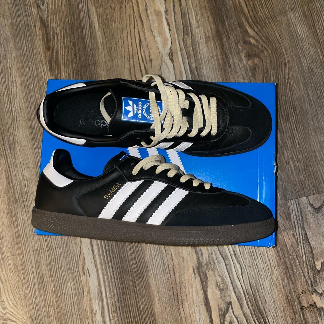 Adidas Samba size 11. I only wore them 3 times.... - Depop