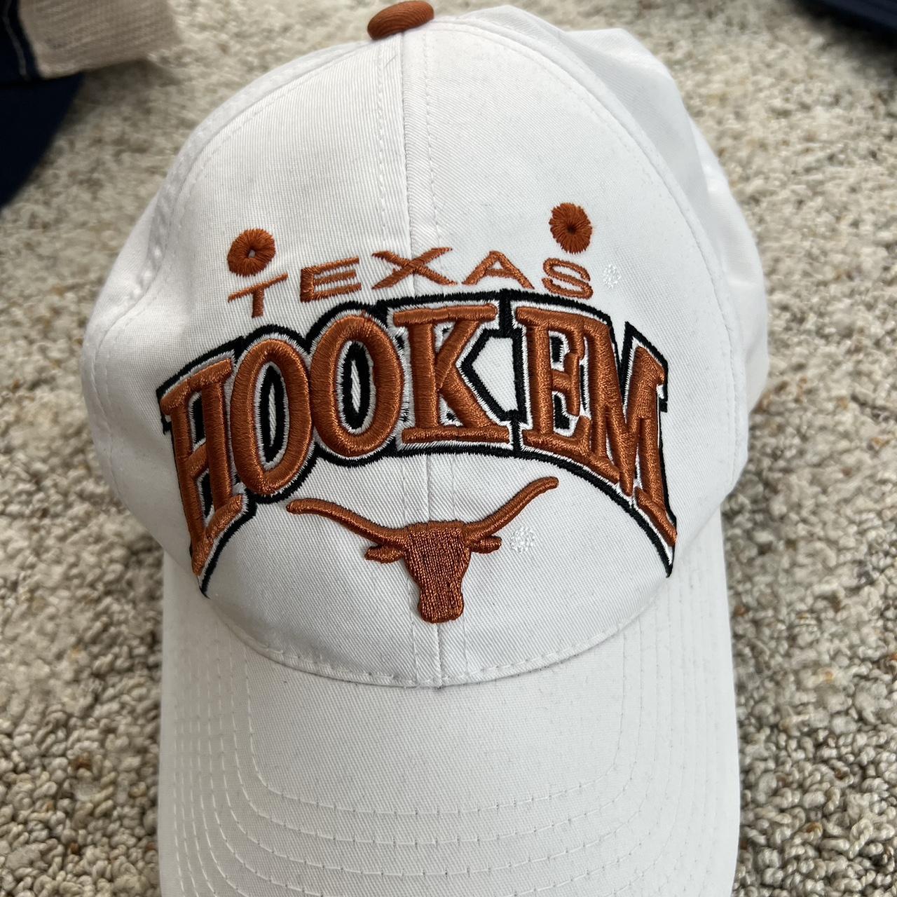 Men's White and Burgundy Hat | Depop