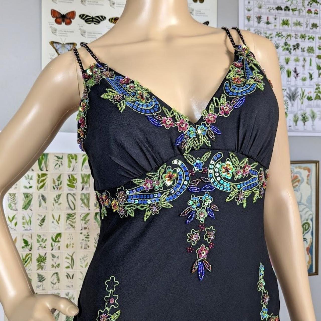 Vintage late 90s, early 2000s (y2k) Sue Wong midi... - Depop