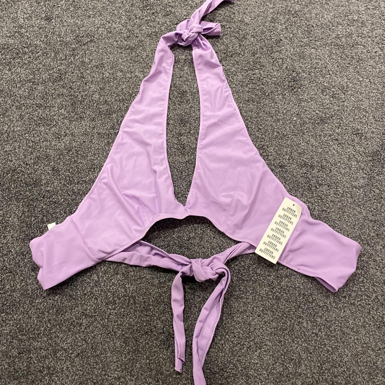 Purple Lilac Crop Top Halter Neck Top Urban Depop
