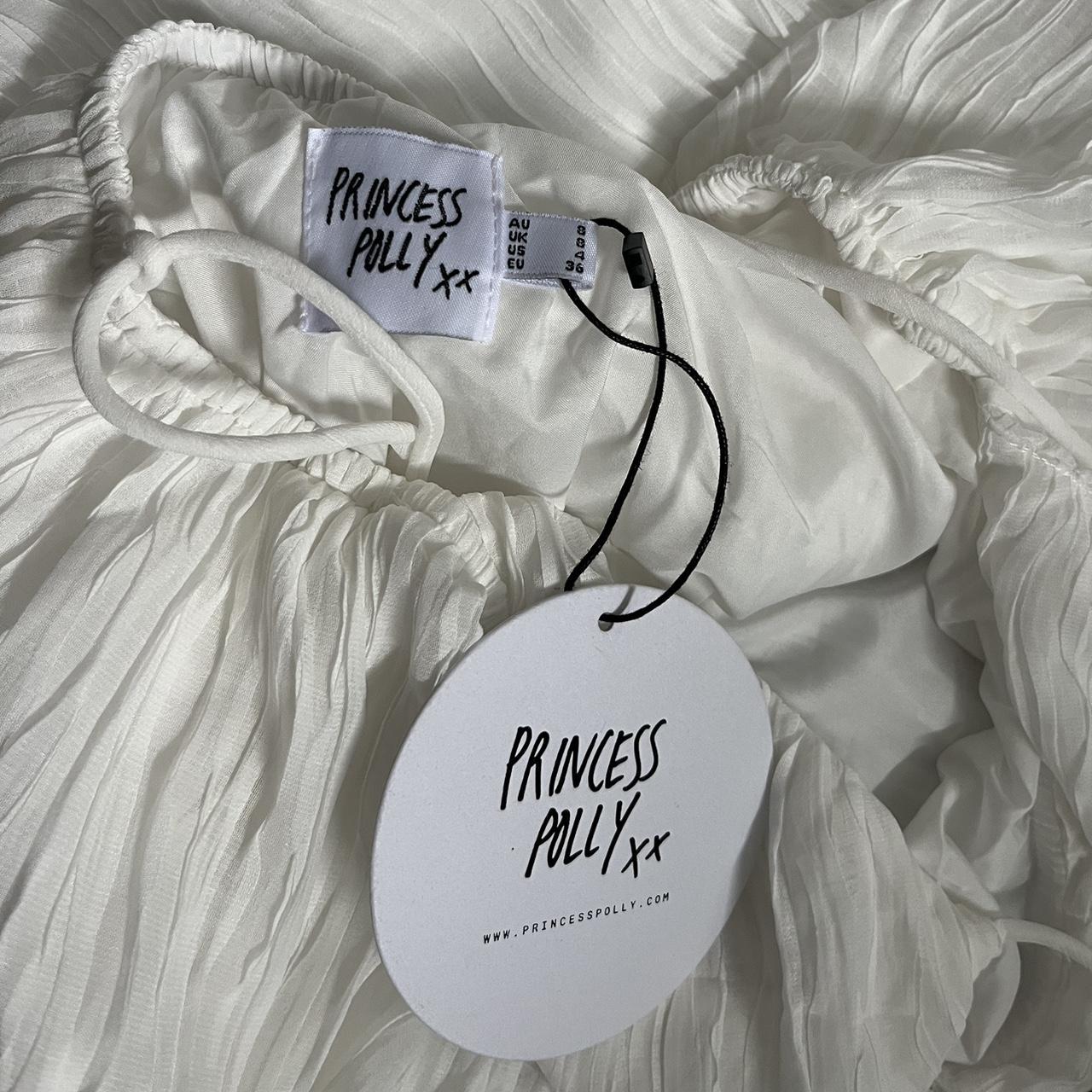 The cutest white princess Polly dress Size 4 Tags... - Depop