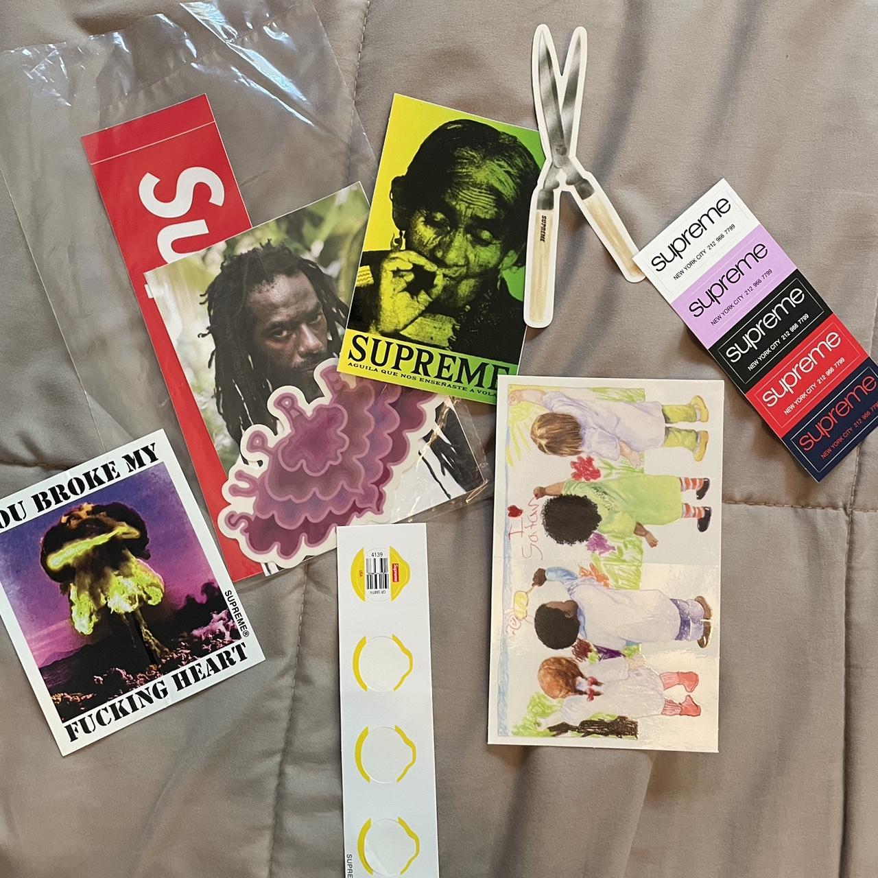 Supreme stickers This post is to show the stickers I... - Depop