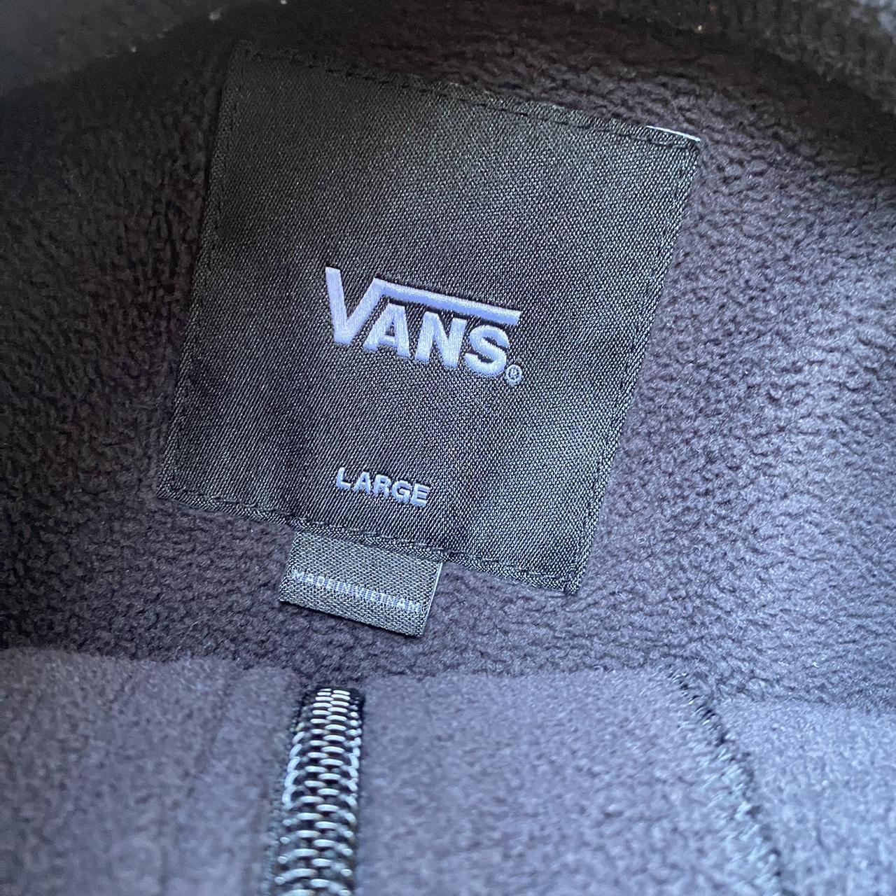 Super sick red and black vans fleece Brand... - Depop